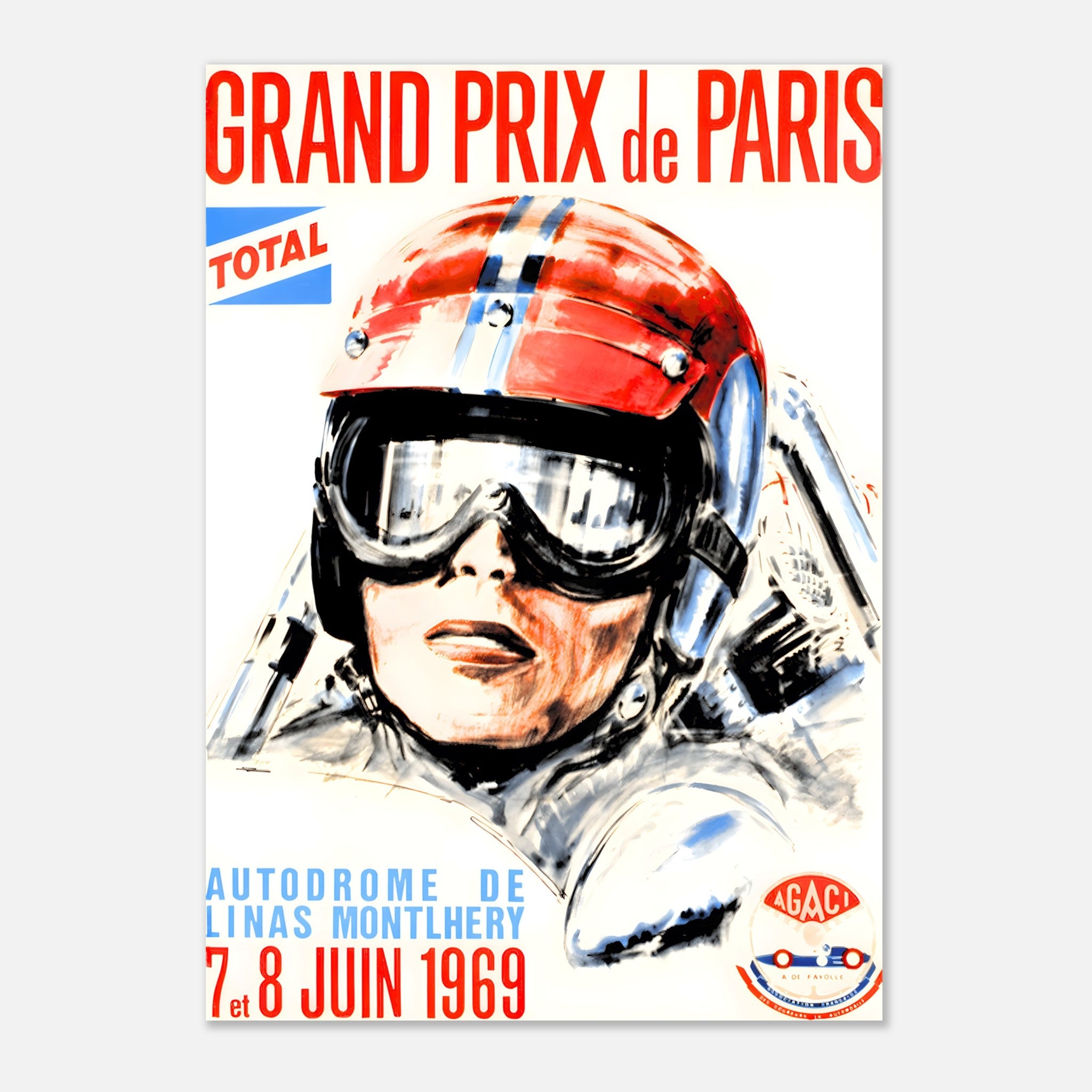 Poster 1969 - Paris (France) F1 Grand Prix - Autodrome de Linas-Montlh ...
